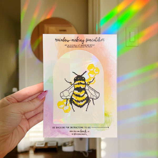 Jess Weymouth | Bee Suncatcher Window Decal - Wildcraft